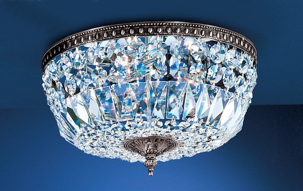Classic Lighting 52518 MS S Crystal Baskets, Crystal, Flush/Semi-Flush ...