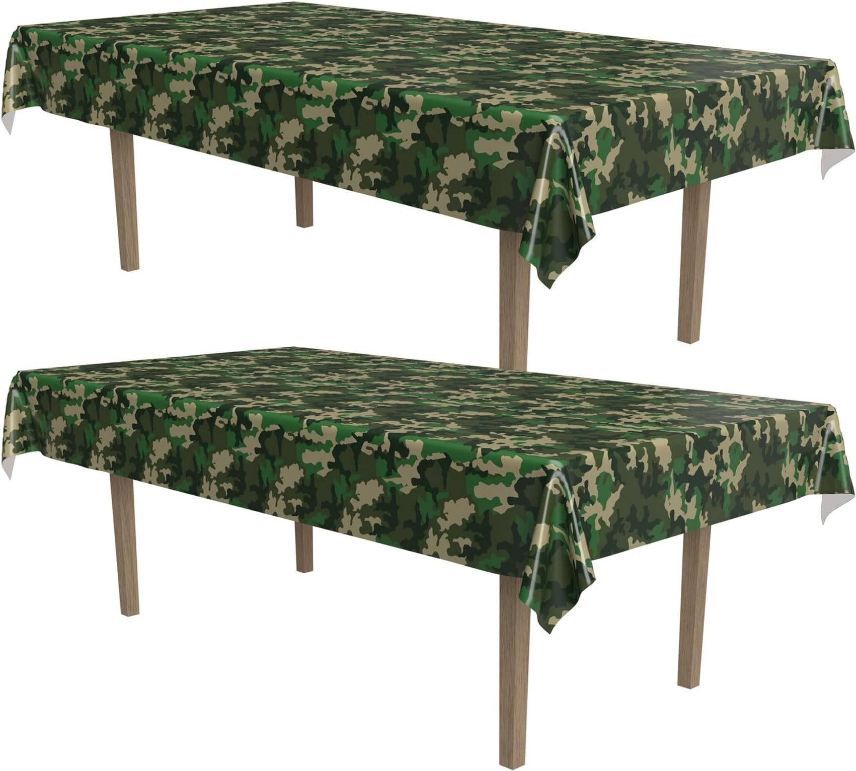 Amazon.com: Fun Express Camouflage Plastic Disposable Tablecover Camo ...