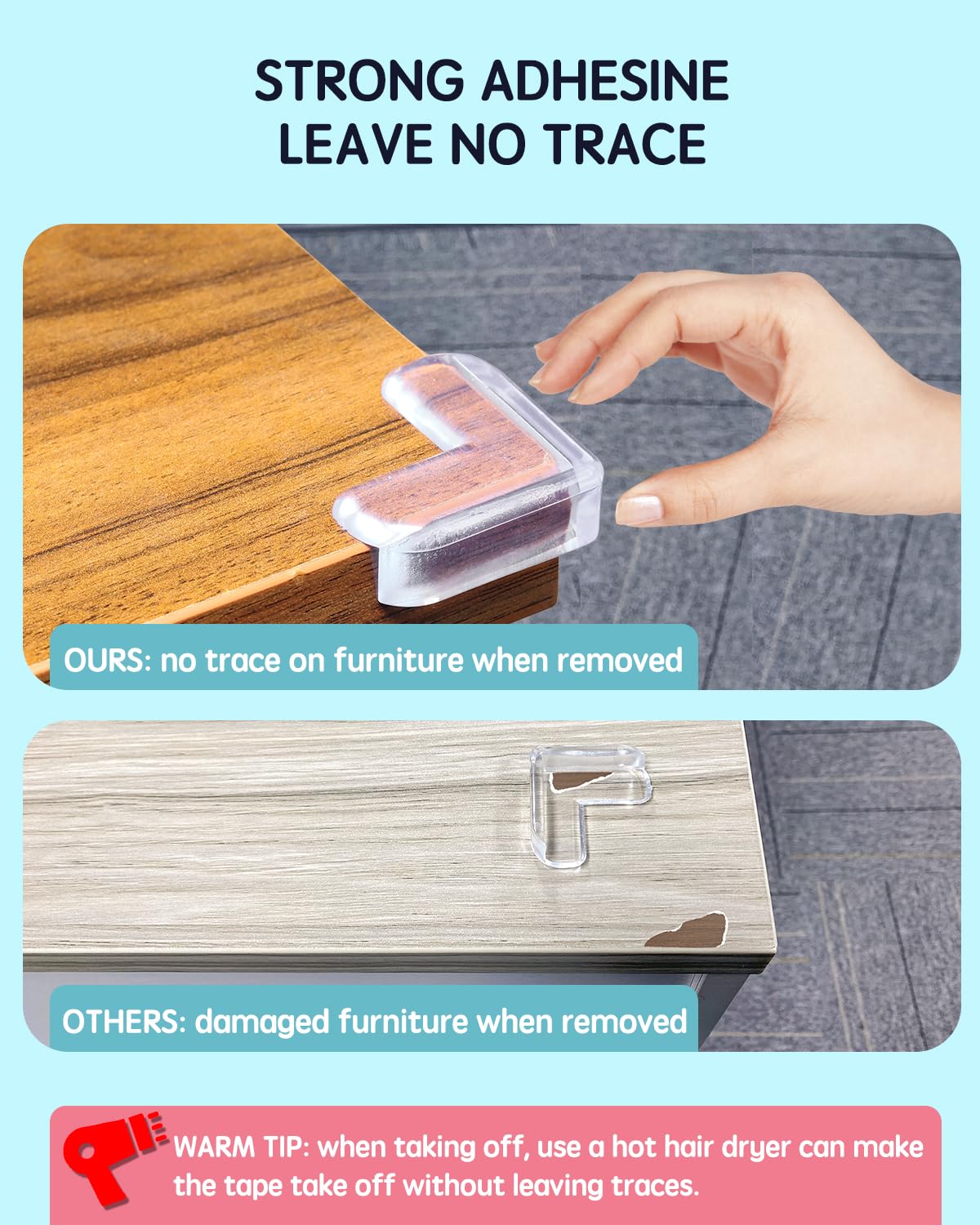 Snapklik.com : 30 Pack Corner Protector Baby,Table Corner Guard Edge ...