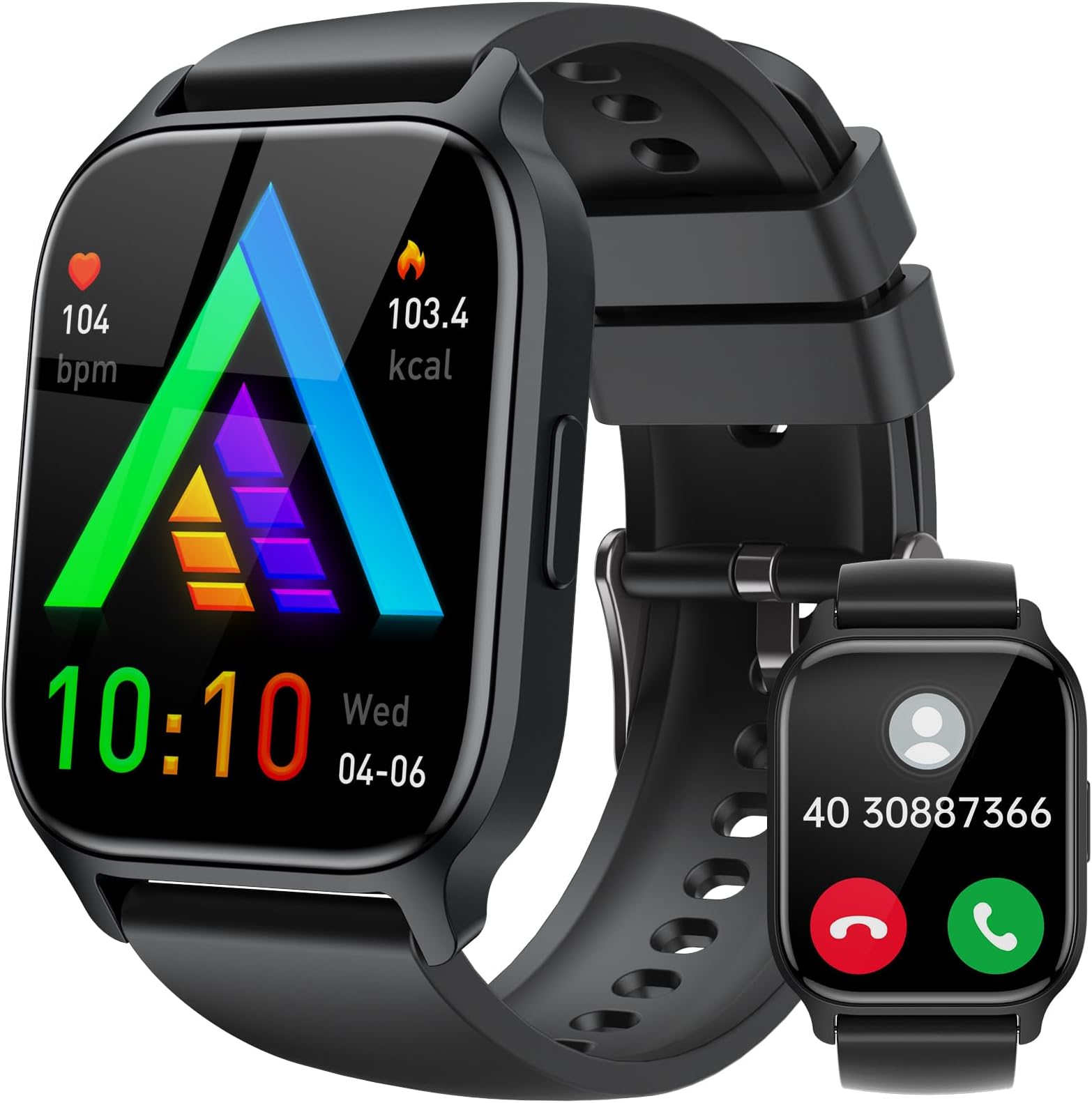 IFMDA Reloj Inteligente Hombre Mujer,con Voz de 𝐀𝐥𝐞𝐱𝐚 1,8" Smartwatch ...