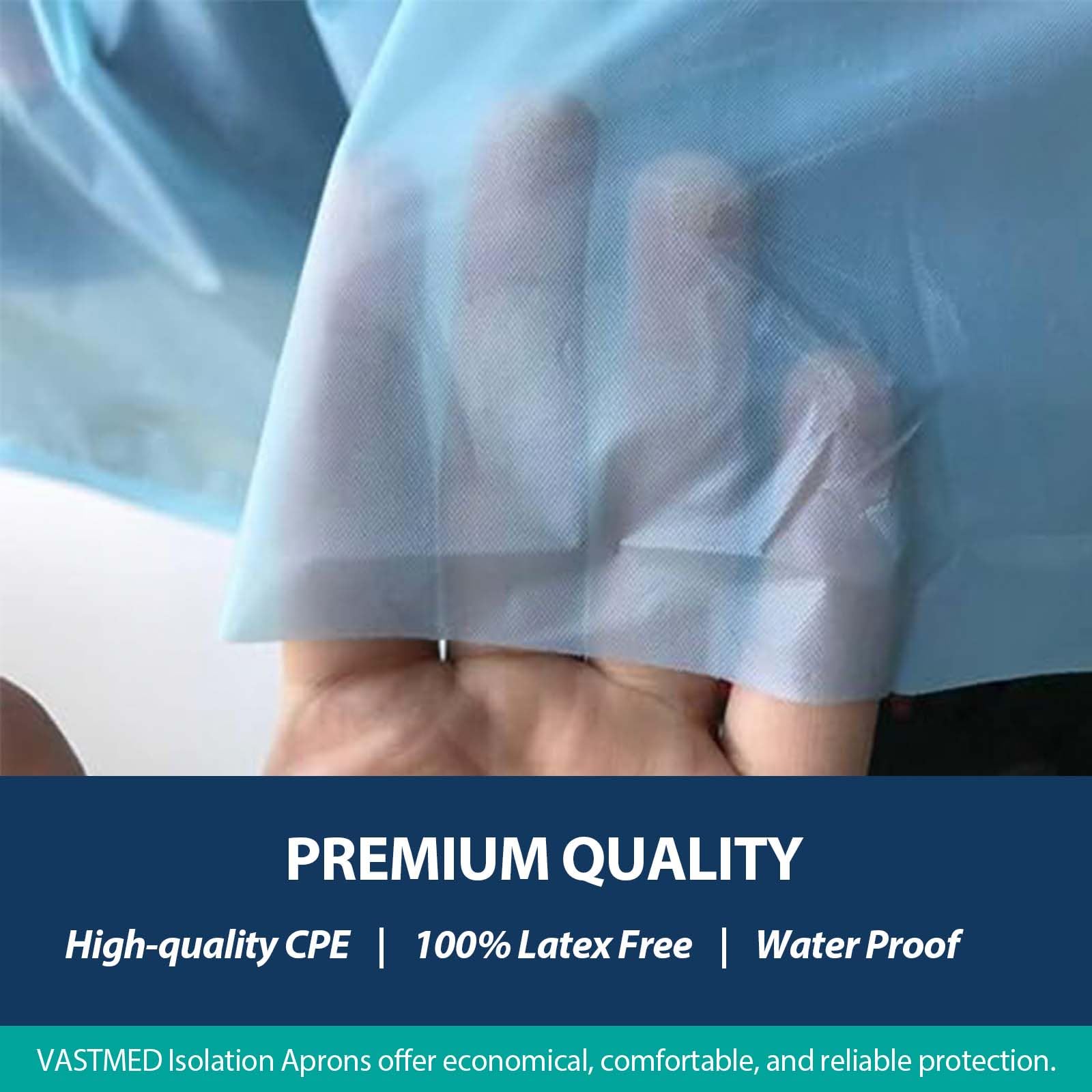 100PCs Dental Grade Disposable Isolation Aprons by VASTMED | One Size ...