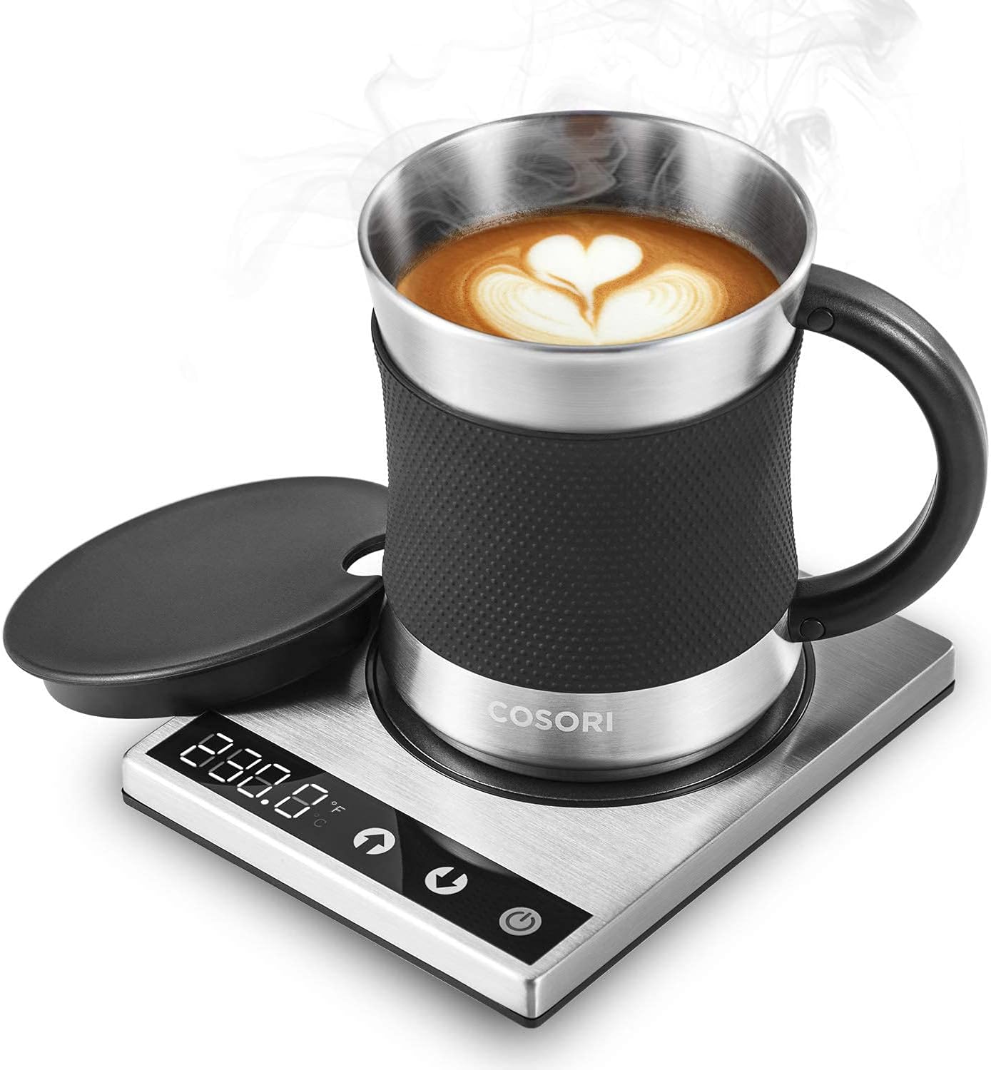 Amazon.com: ionMug & Charging Coaster – 12oz. Stainless Steel Self ...
