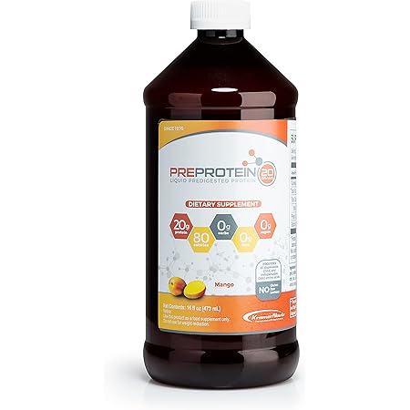 Amazon.com: Pre-Protein 20® Liquid Predigested Protein, Ready to Drink ...