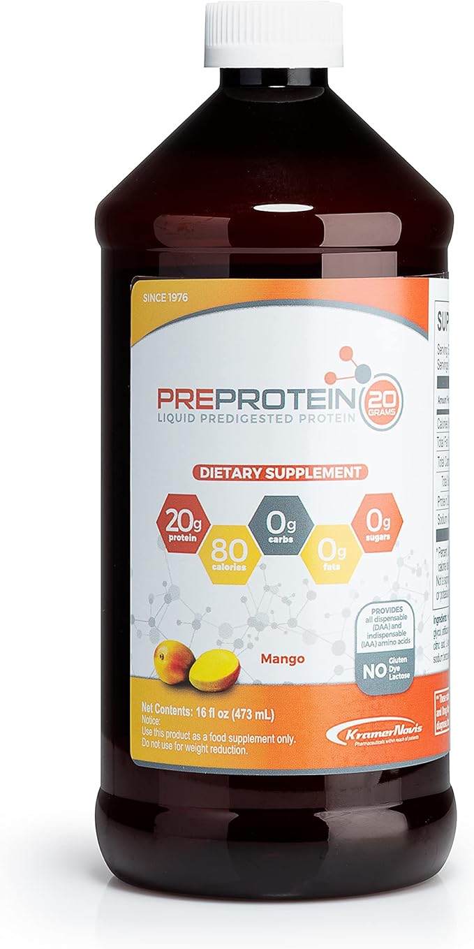 Amazon.com: Pre-Protein 20® Liquid Predigested Protein, Ready to Drink ...