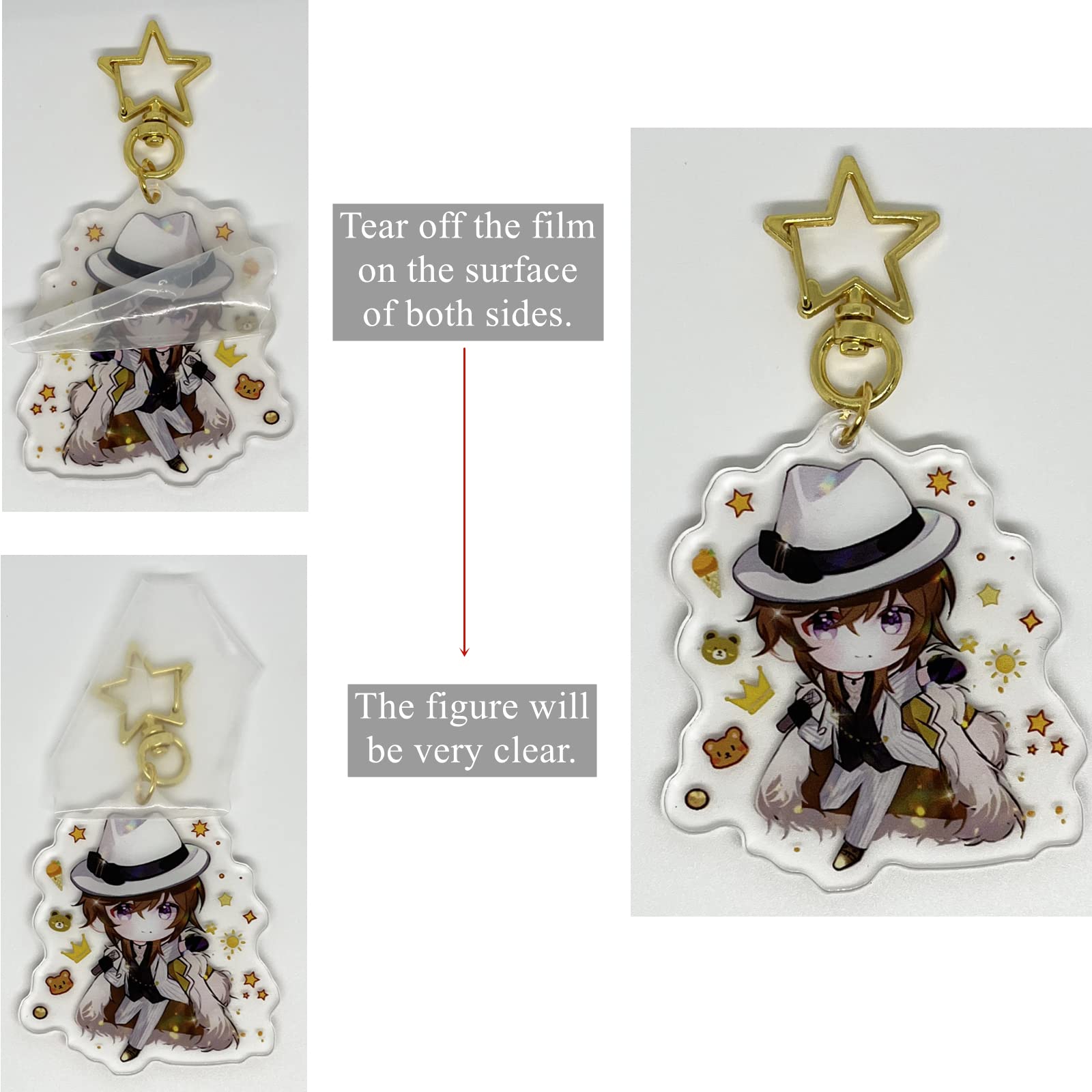 Snapklik.com : Anime Vtuber Luxiem Acrylic Keychain Luca Kaneshiro Bag ...