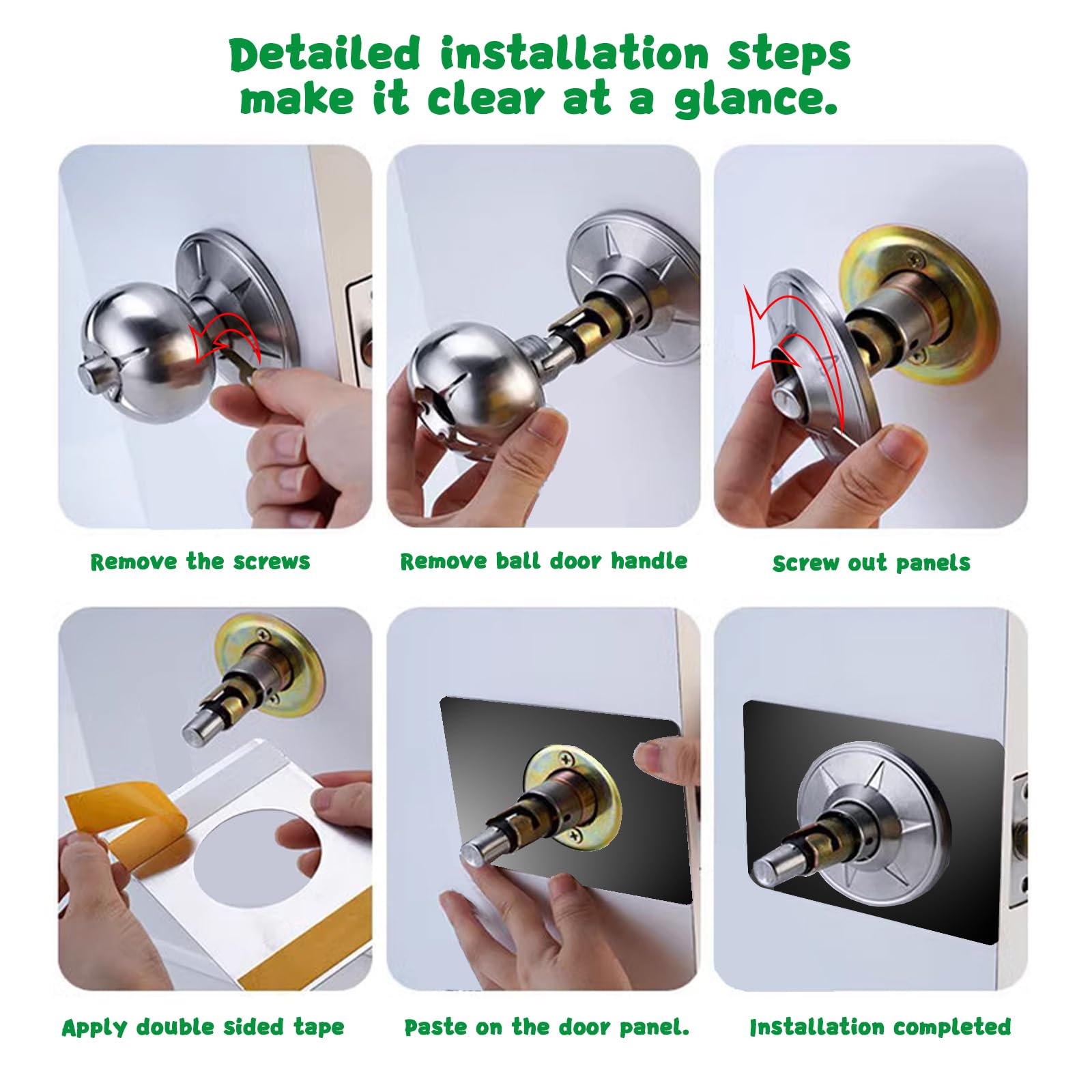 Snapklik.com : Door Lock Reinforcement Kit, Door Handle Lock Fixing ...