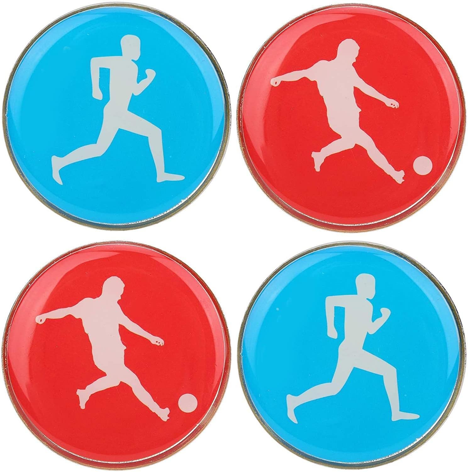 4pcs TwoSided Referee Toss Coin for Soccer Football Volleyball Table ...