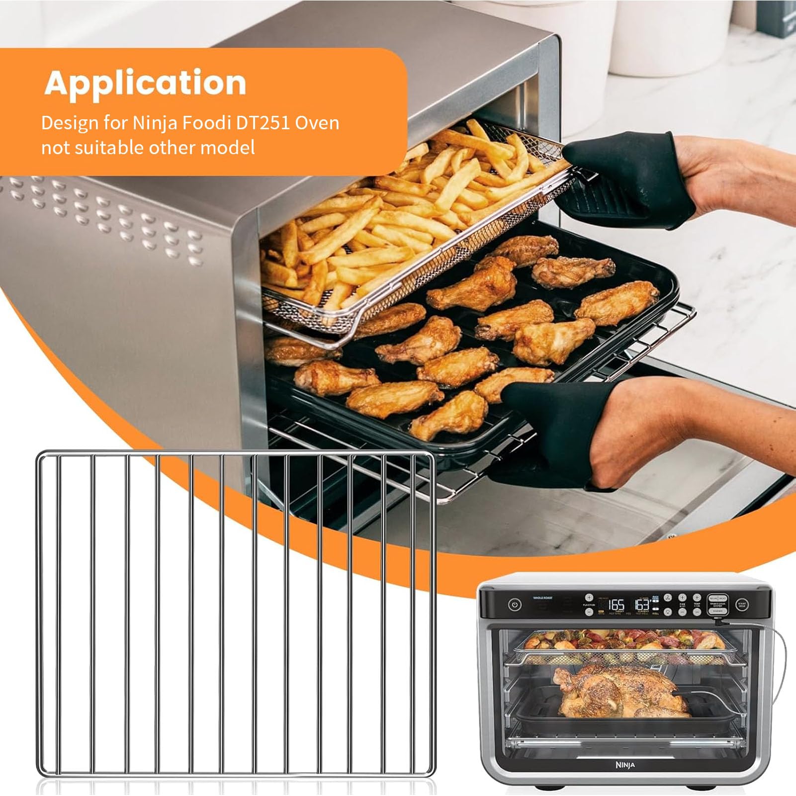 Snapklik.com : Replacement Air Fryer Wire Rack For Digital Convection ...