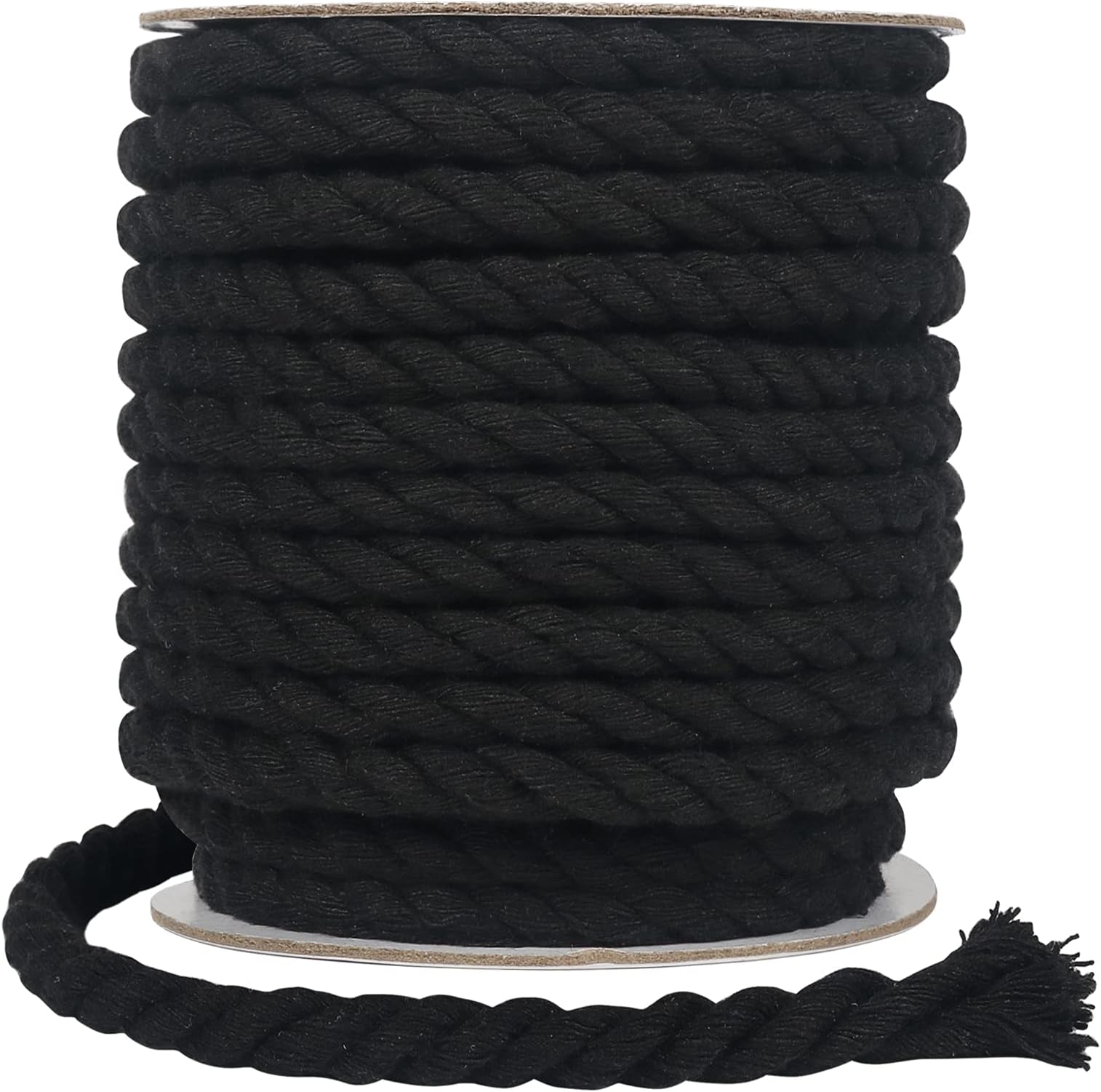Amazon.com: Tenn Well Black Macrame Cord, 165 Feet 5mm Wide Braided ...