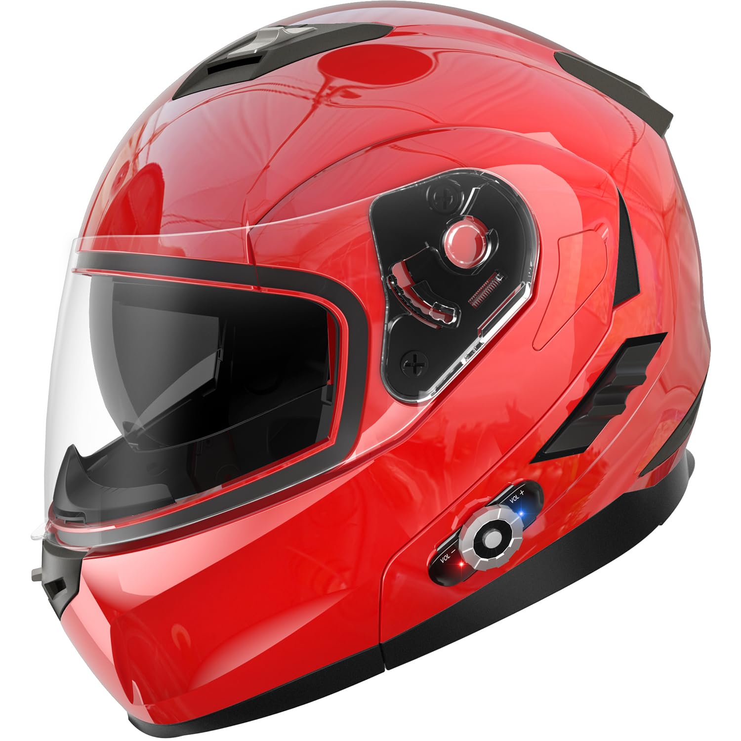 Snapklik.com : Motorcycle Helmet Bluetooth 5.0 Integrated New EPS BM2-S ...