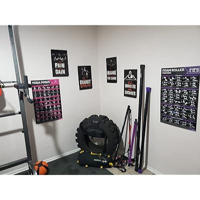 Buy 12-PACK] Laminated Large Workout Poster Set - Perfect Workout ...