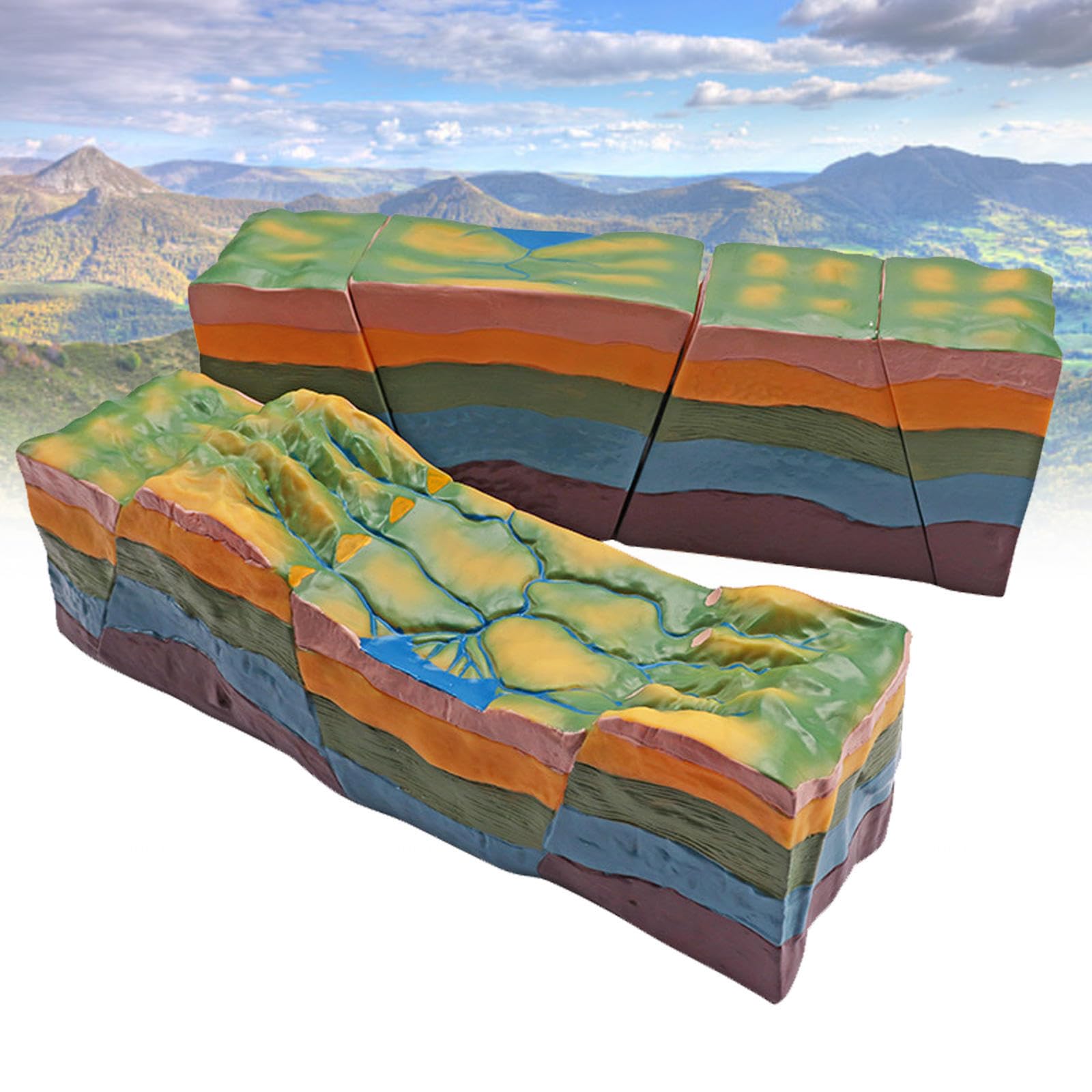 Amazon.com: MTTXY 3D Plate Tectonics Model, Fault Structure and Horst ...