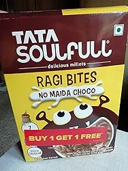 Tata Soulfull Ragi Bites No Maida Choco, Yummy Chocolatey, 375g ...