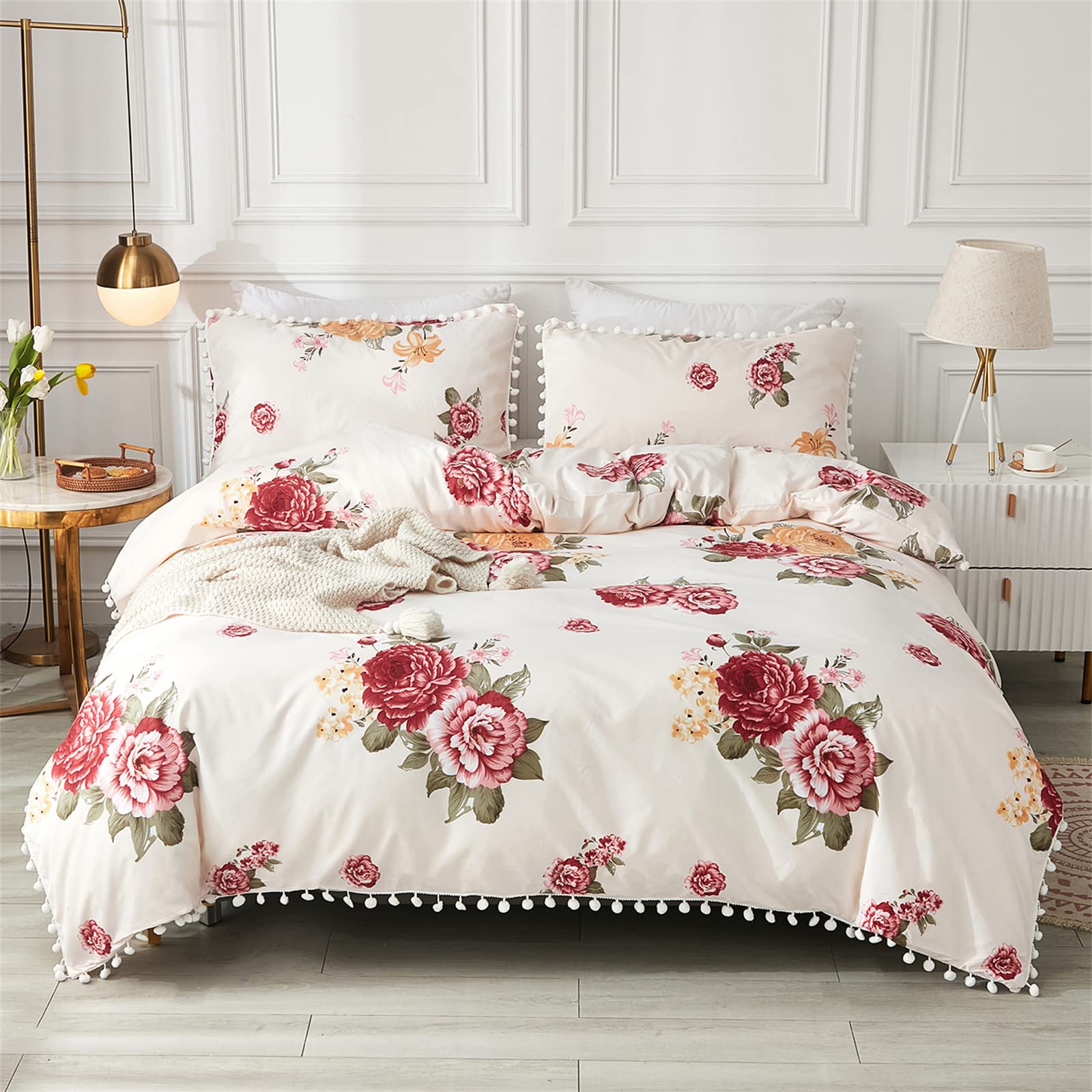 Red And White Floral Bedding Laura Ashley Lewcombe Duvet Cover And
