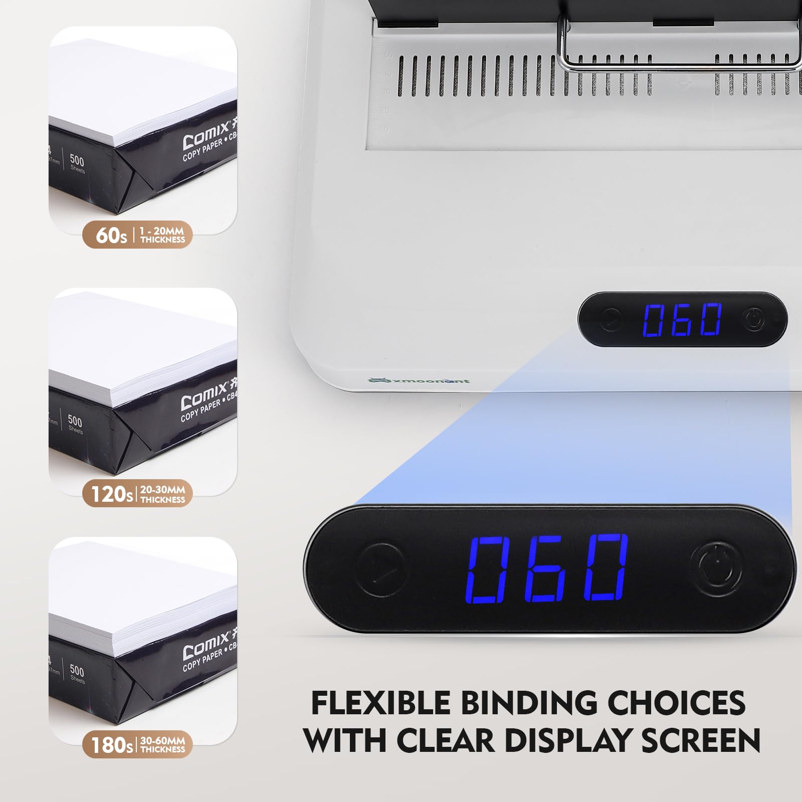 Snapklik.com : Mxmoonant Thermal Binding Machine PRO 500 Sheets ...