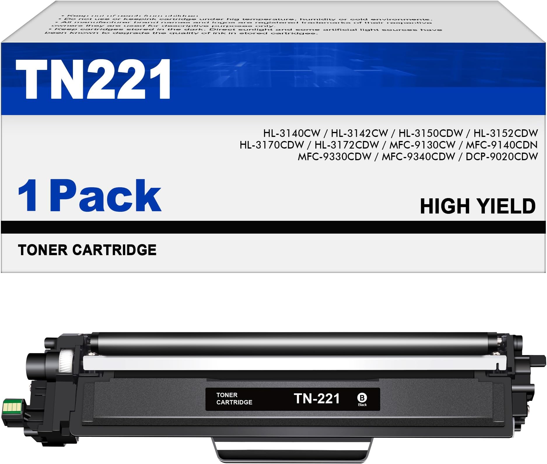 Amazon.com: TN221BK TN221 Toner Cartridges 1 Pack TN225 - Replacement ...