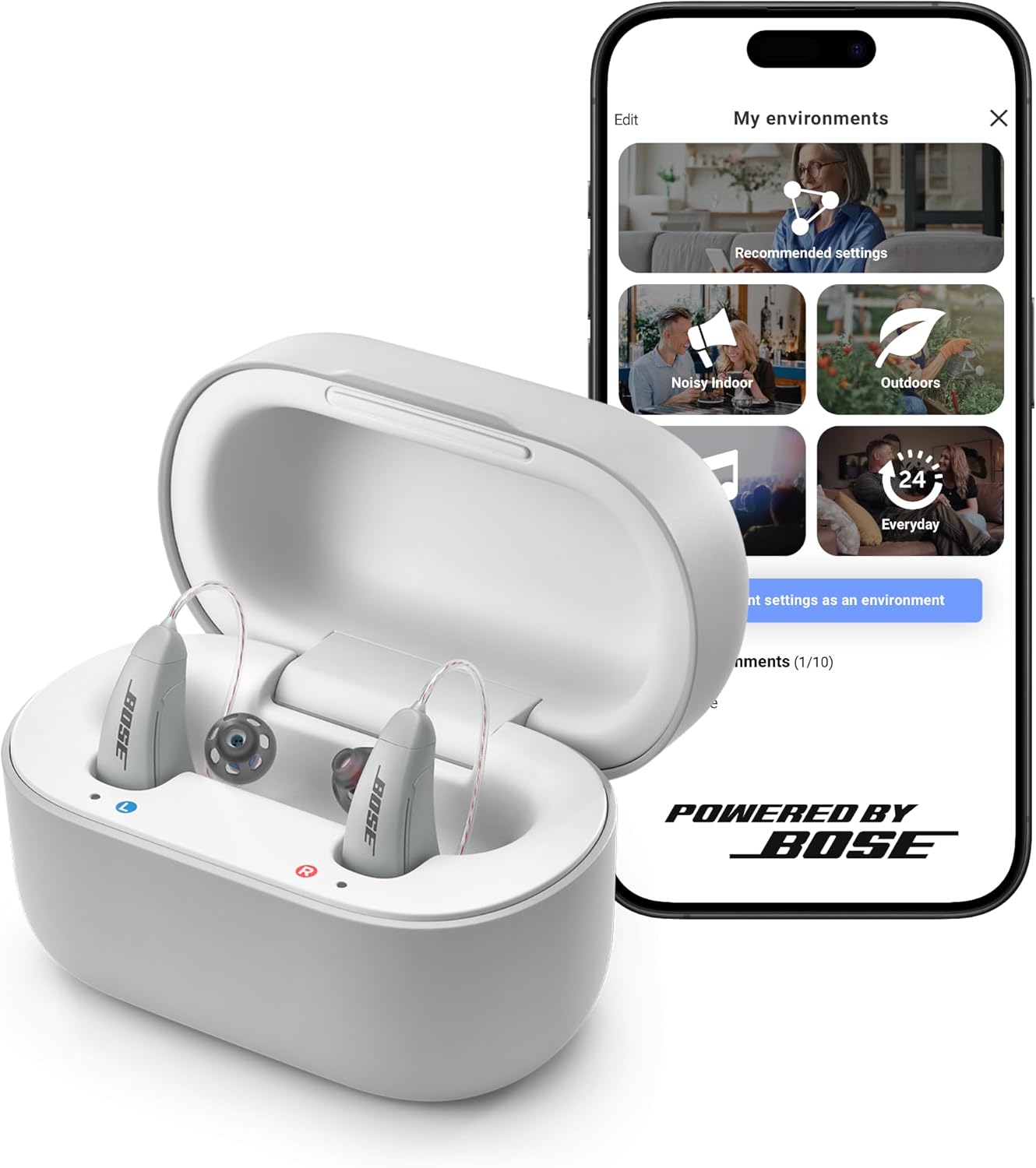 Amazon.com: Lexie B2 OTC Hearing Aids Powered by Bose - Bluetooth Call ...
