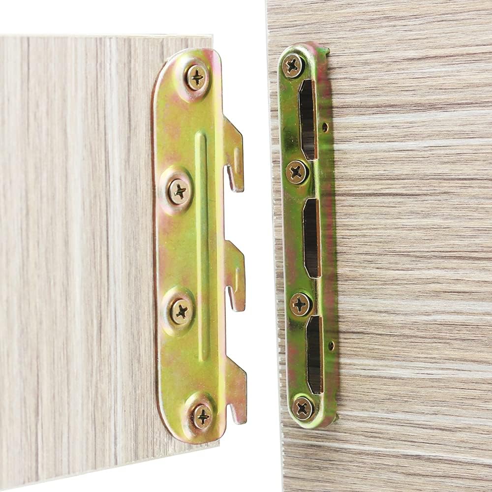 Amazon.com: 4 Sets Bed Rail Brackets Akamino Heavy Duty Non-Mortise Bed ...