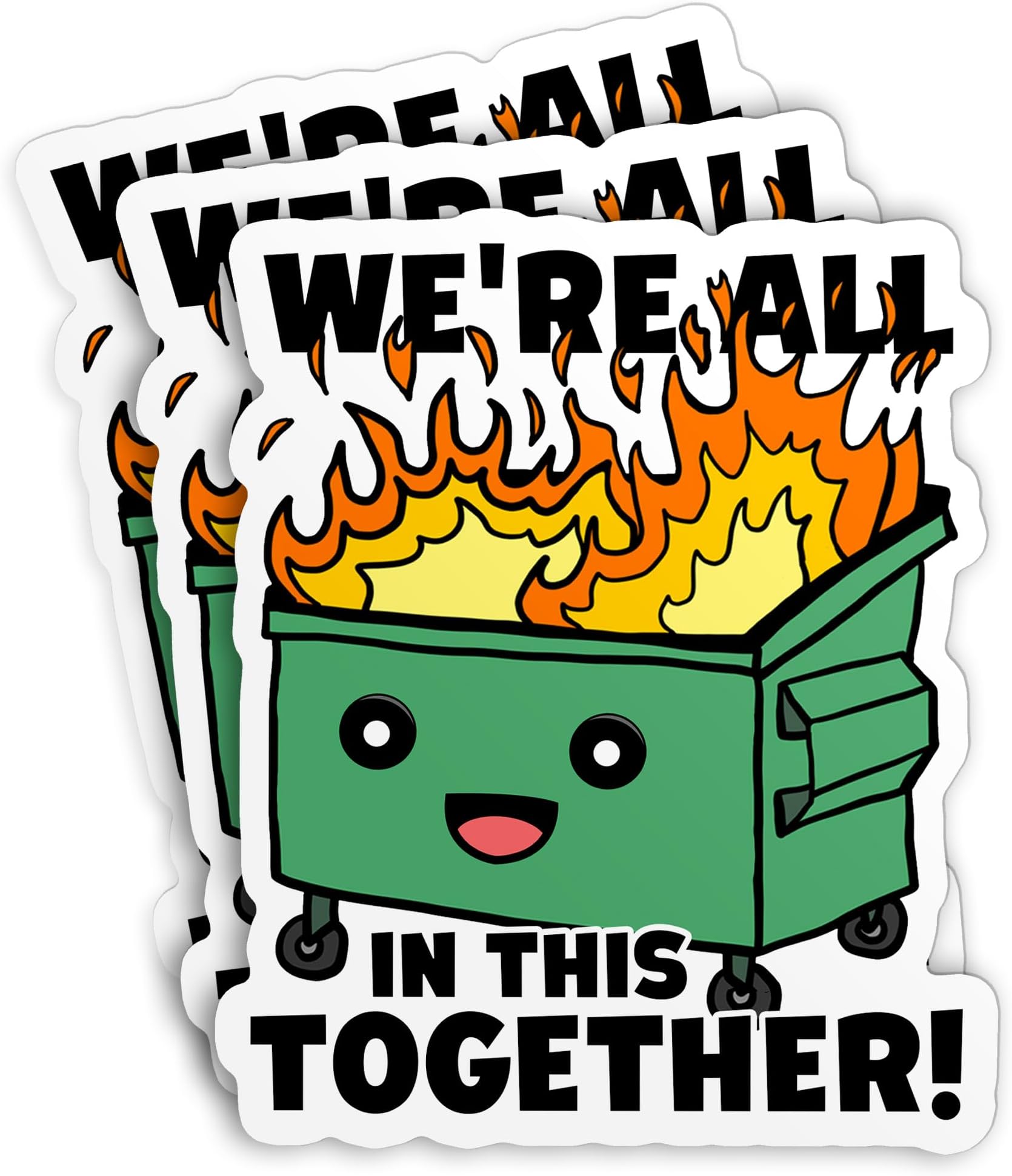 Amazon.com: Dumpster Fire Response Team Sticker Pack – Set of 3 Vinyl ...