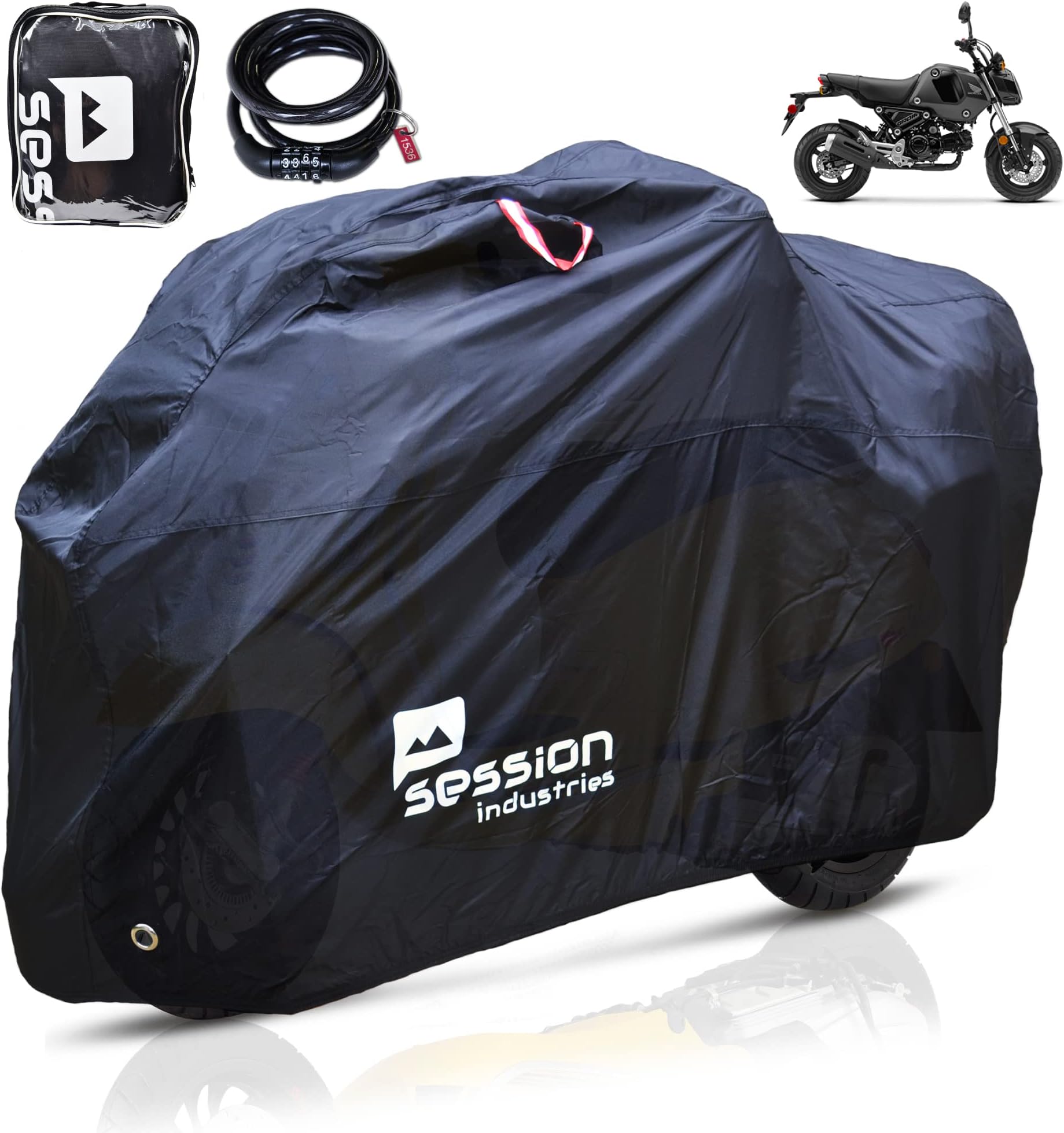 Amazon.com: DaShield Lightweight Motorcycle Cover with Air Vents, All ...