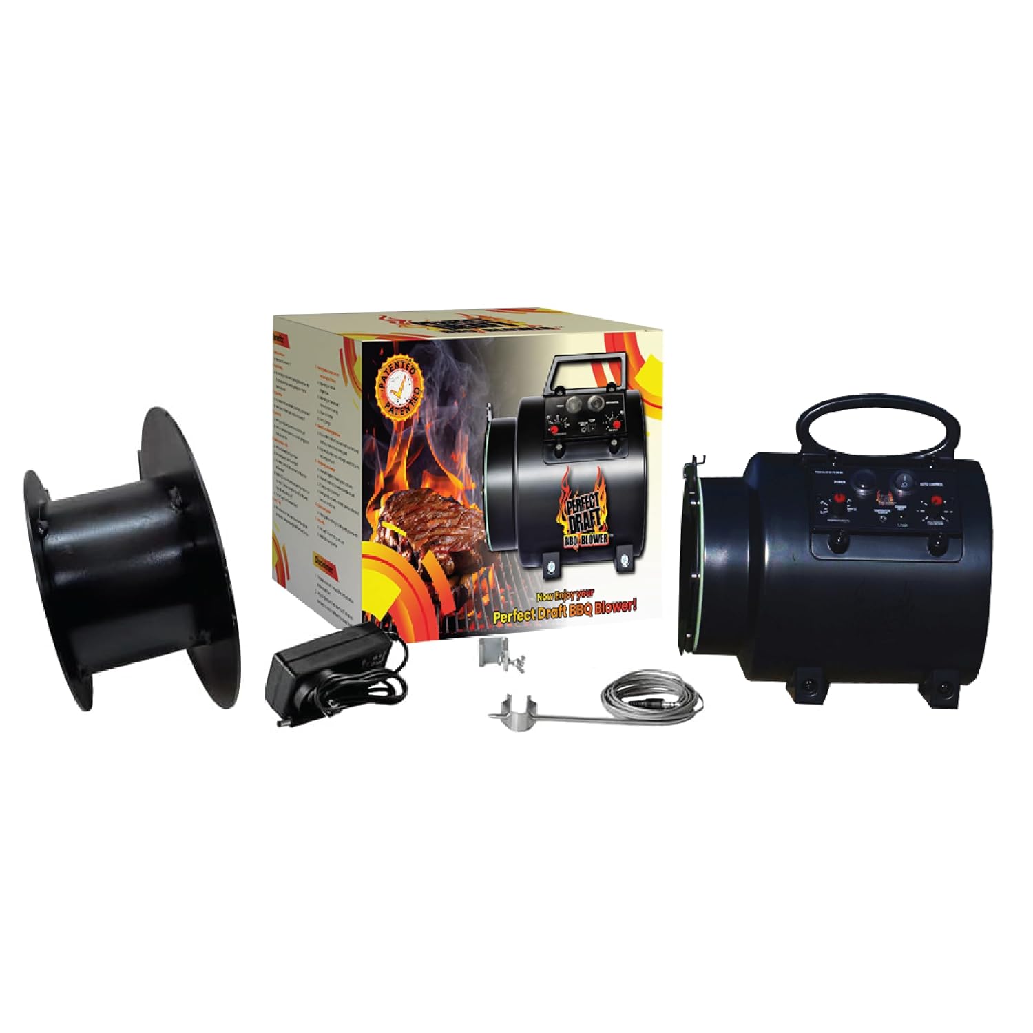 Perfect Draft Barbecue Fan Air Blower - Barbecue Smoker Fan, Grill ...