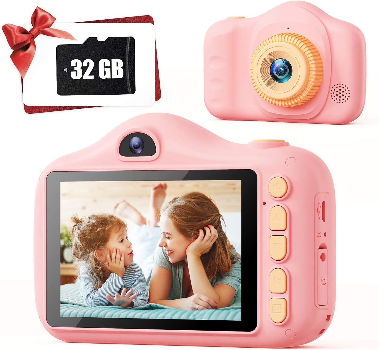 Amazon.com : TONDOZEN Kids Camera Pink, 3.5 Inch Camera for Kids ...