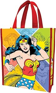 Amazon.com: Vandor Wonder Woman Small Recycled Shopper Tote ...