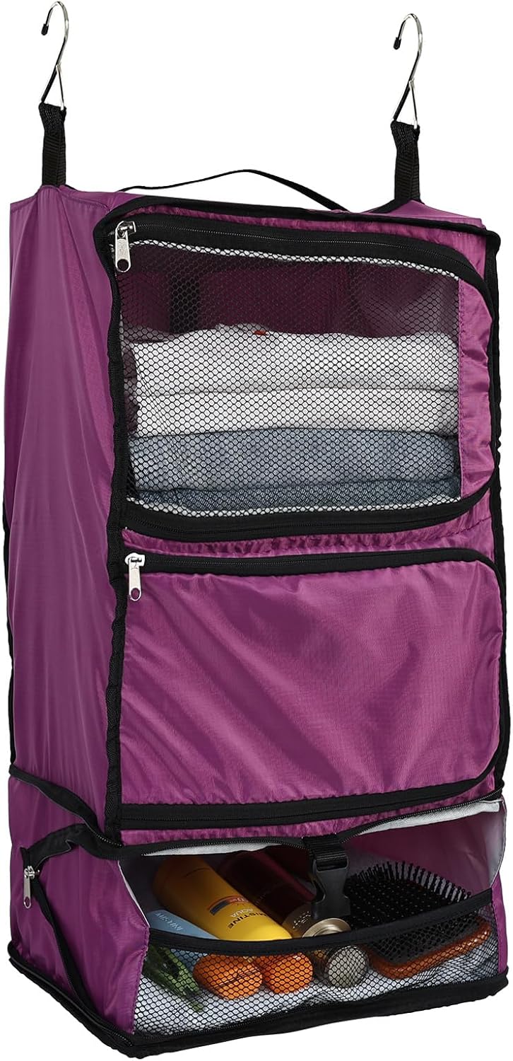 Amazon.com | Surblue Hanging Shelves Travel Compression Packing Cube ...