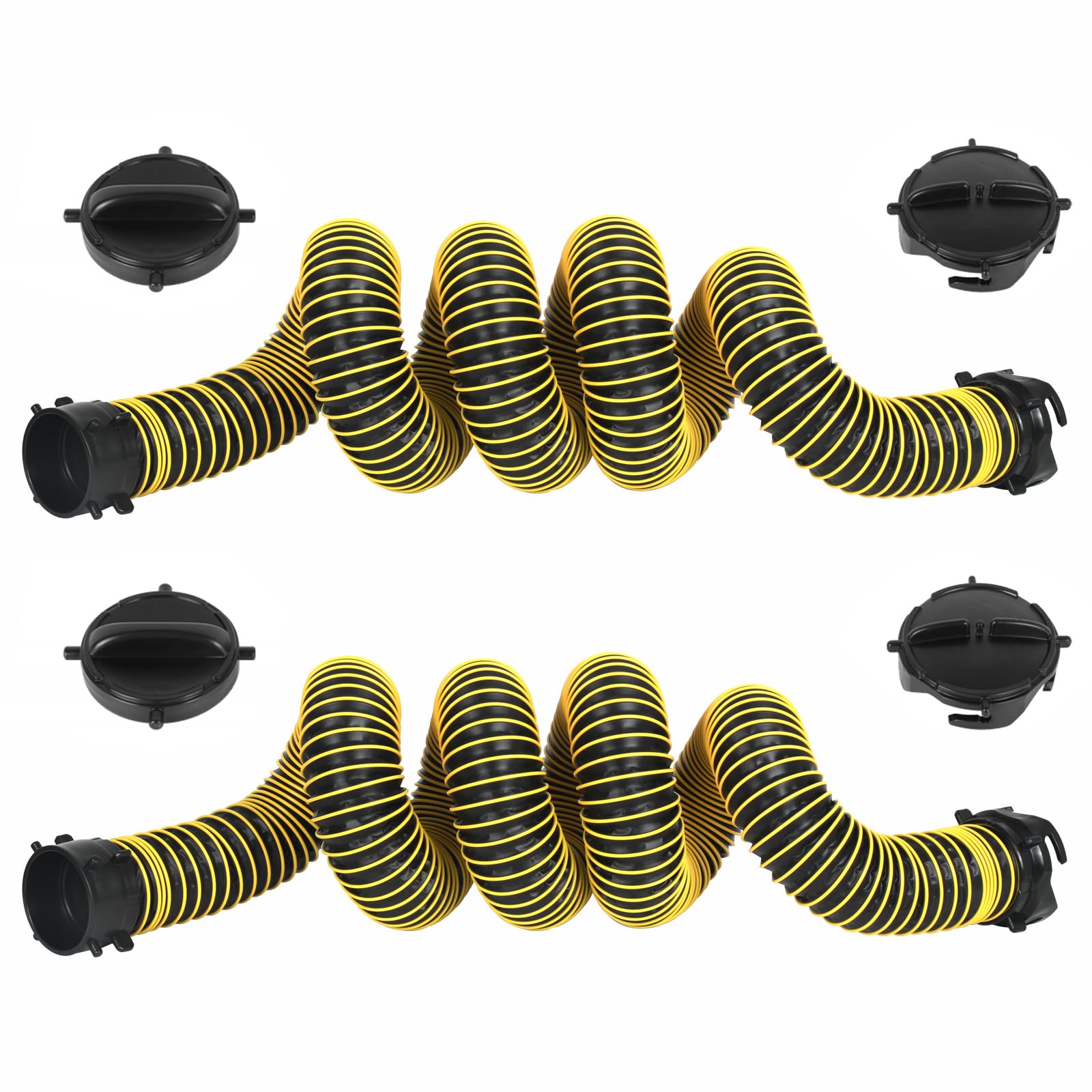 20FT RV Sewer Hose Extension, 24-Mil Heavy Duty TPE Material for ...