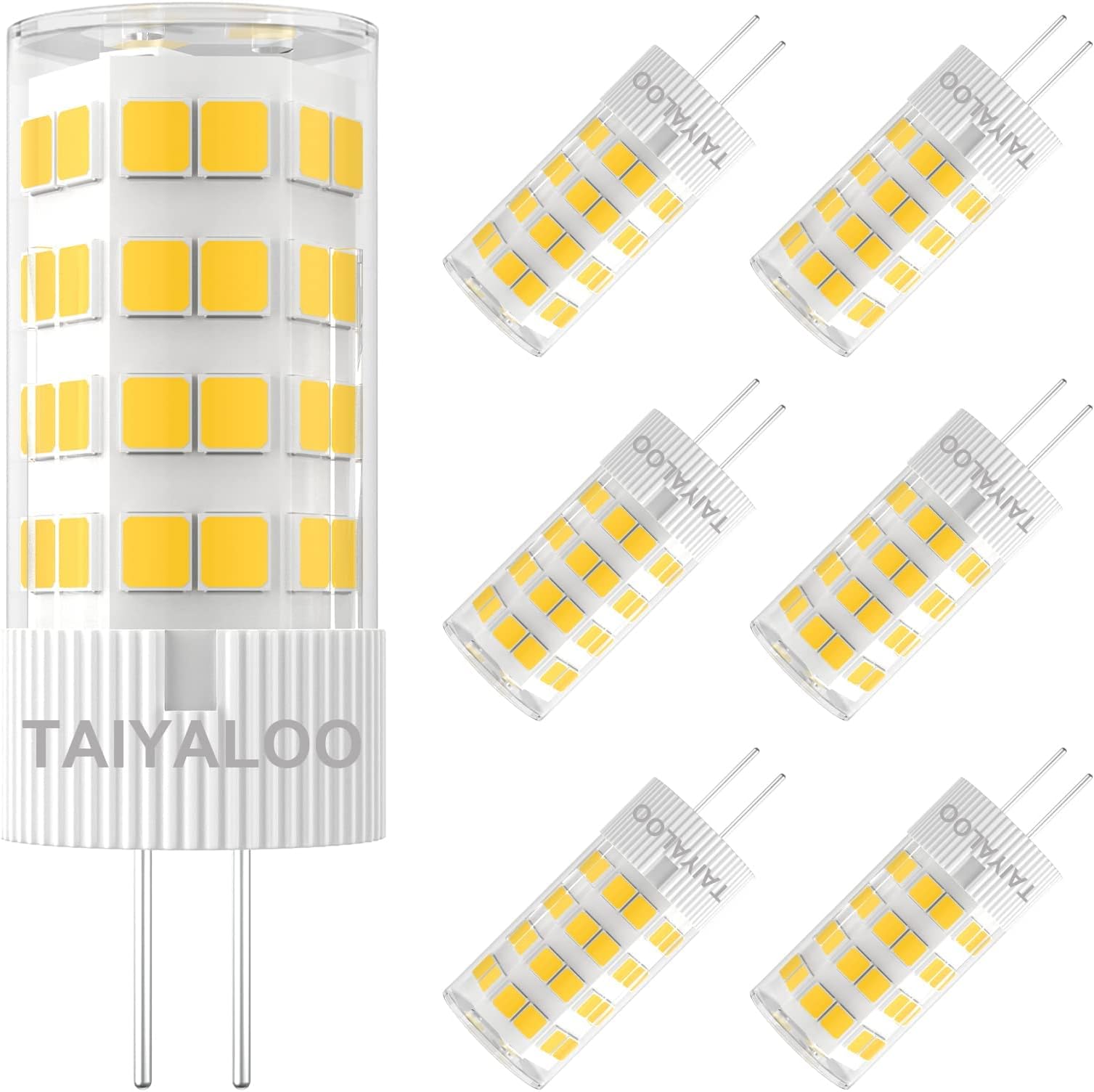 Letaclanic G4 SMD LED Light Bulbs , 3000K Warm White Lighting Dimmable, 3W Equivalent to 30W AC ...