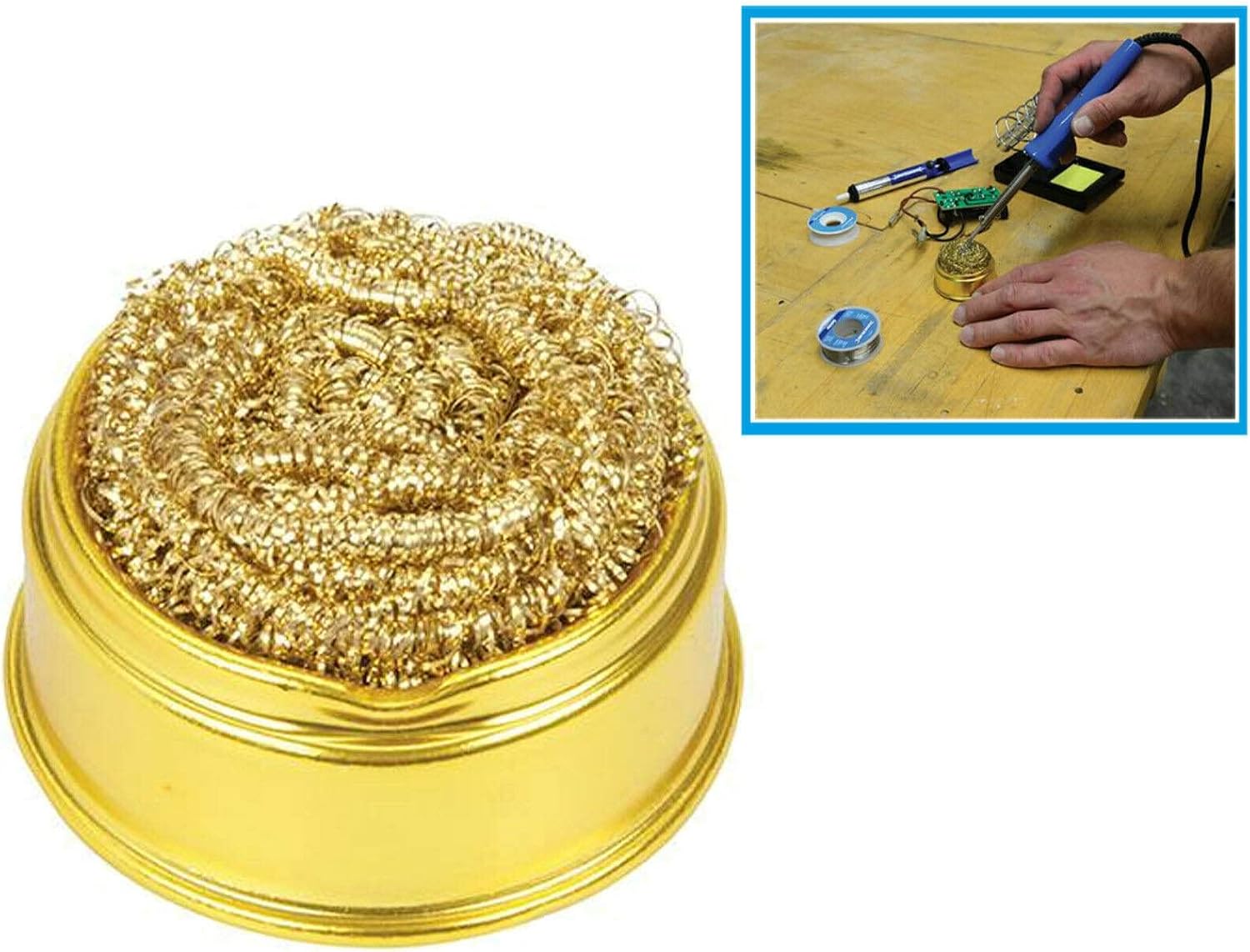 Soldering Tip Cleaning Ball & Base - 60x60mm: Efficient Cleaning ...