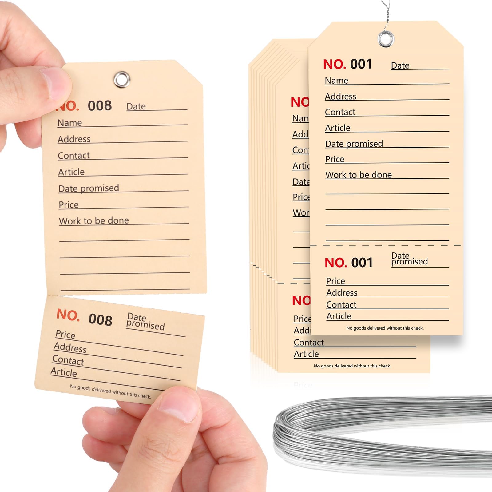 Amazon.com : 100 Pre-Strung Coroner and Funeral Toe Identification Tags ...