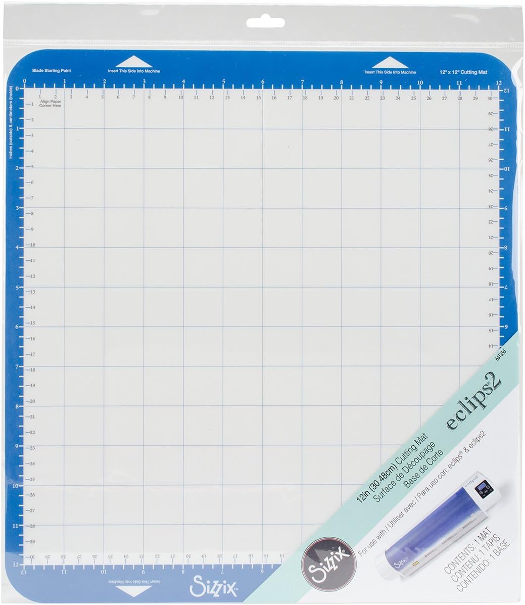 Amazon.com: Sizzix 661350 Eclipse Accessory Cutting Mat, 12" by 12"