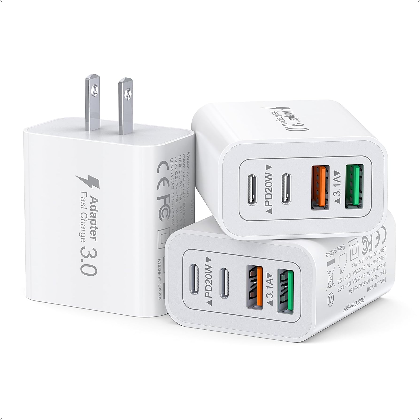 Amazon.com: Hohosb USB C Wall Charger,[2-Pack] 50W Fast USB C Charger ...