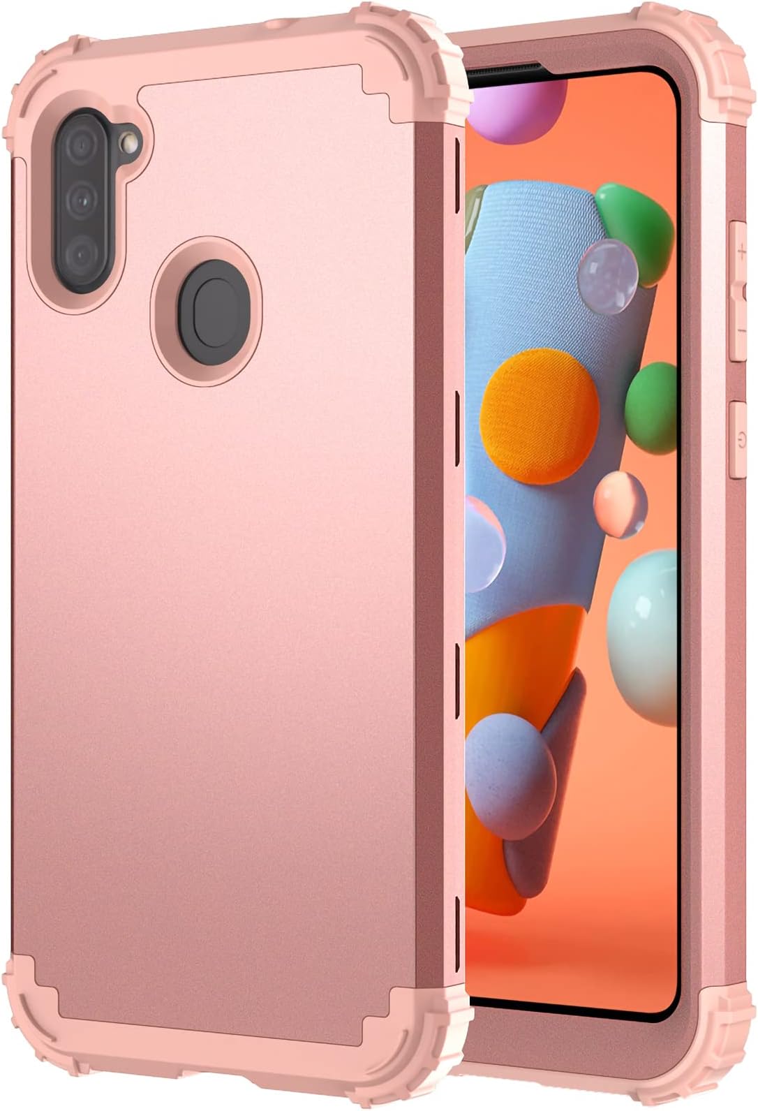 Amazon.com: Ueokeird Galaxy A11 Case,Clear Cute Gradient Galaxy A11 ...