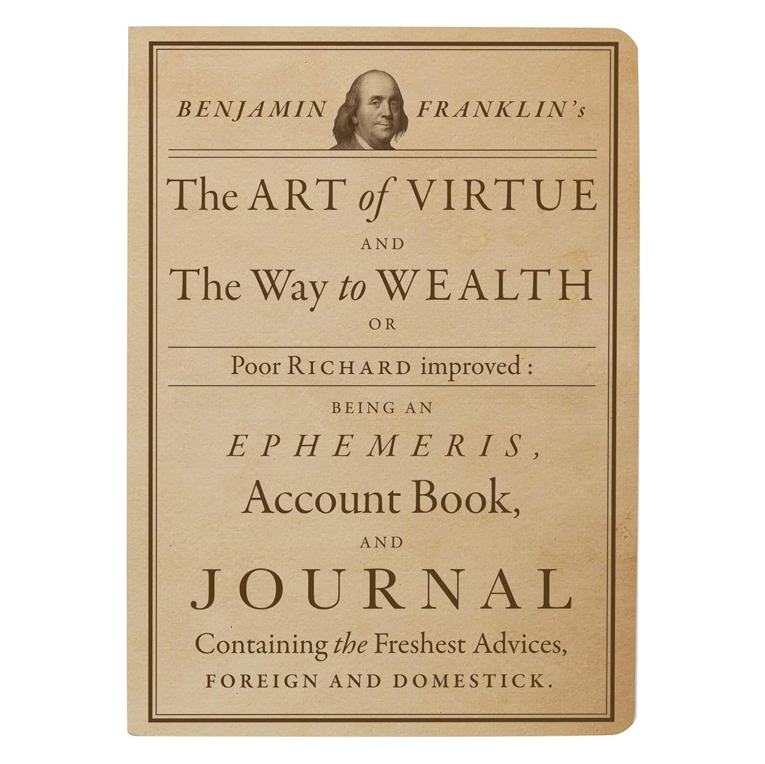 Amazon.com: Benjamin Franklin's Account Book Journal - Passport Sized ...