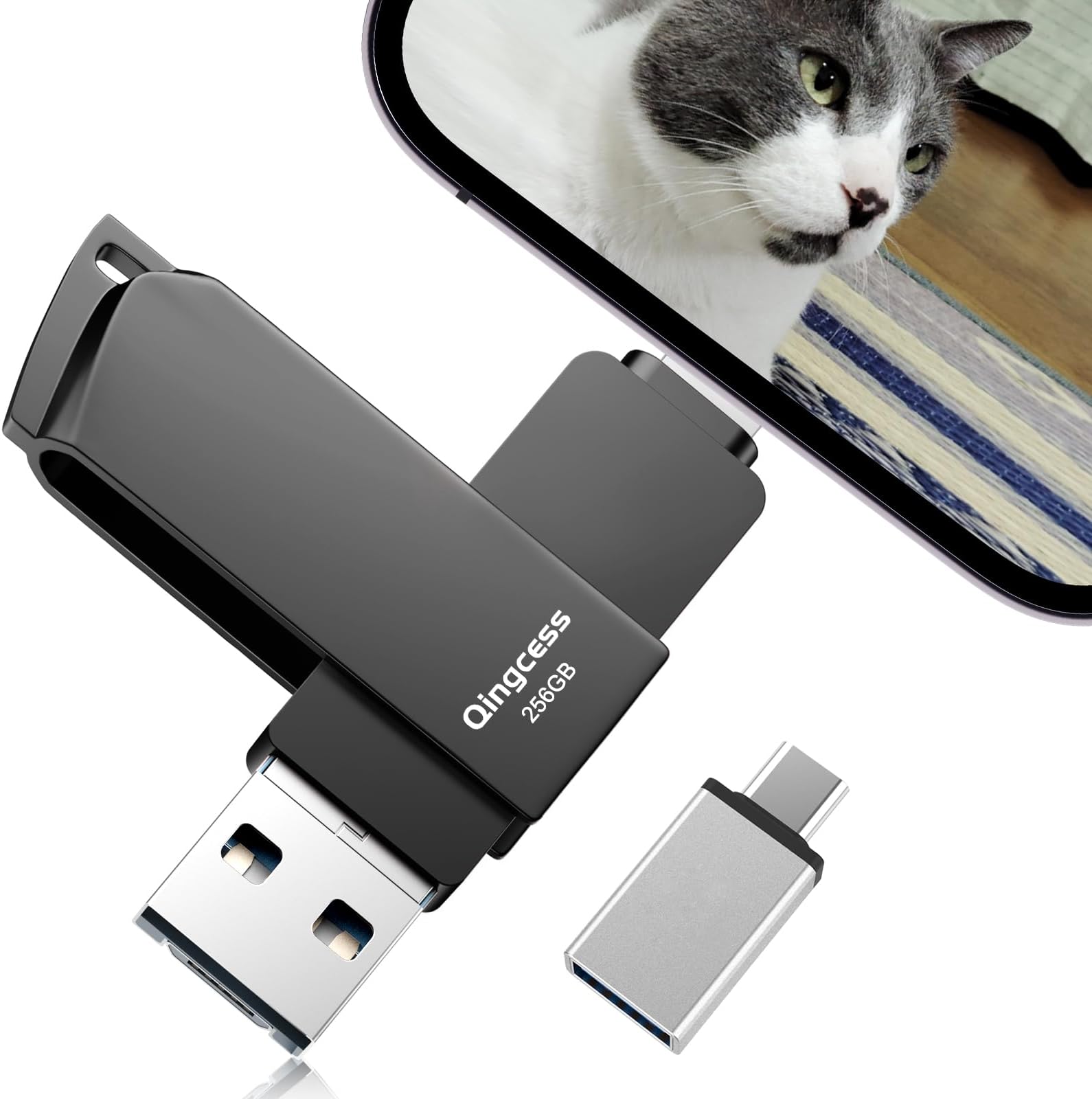Amazon.co.jp: usbメモリ phone対応usbメモリUSB3.0 タイプc usbメモリ phone用 外付けメモリ ...