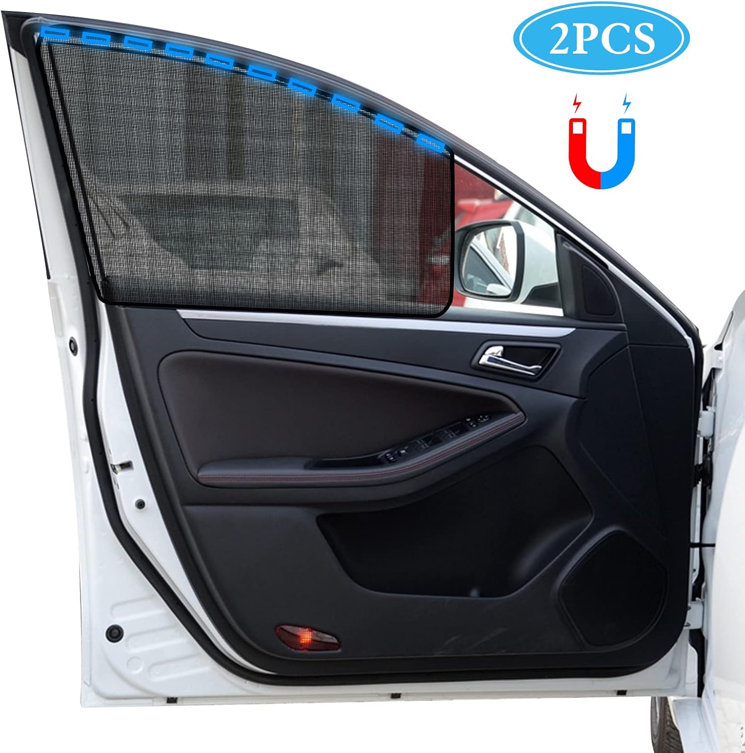 2 Pack Car Window Shades for Baby,Thicker Breathable Mesh Magnetic Car ...