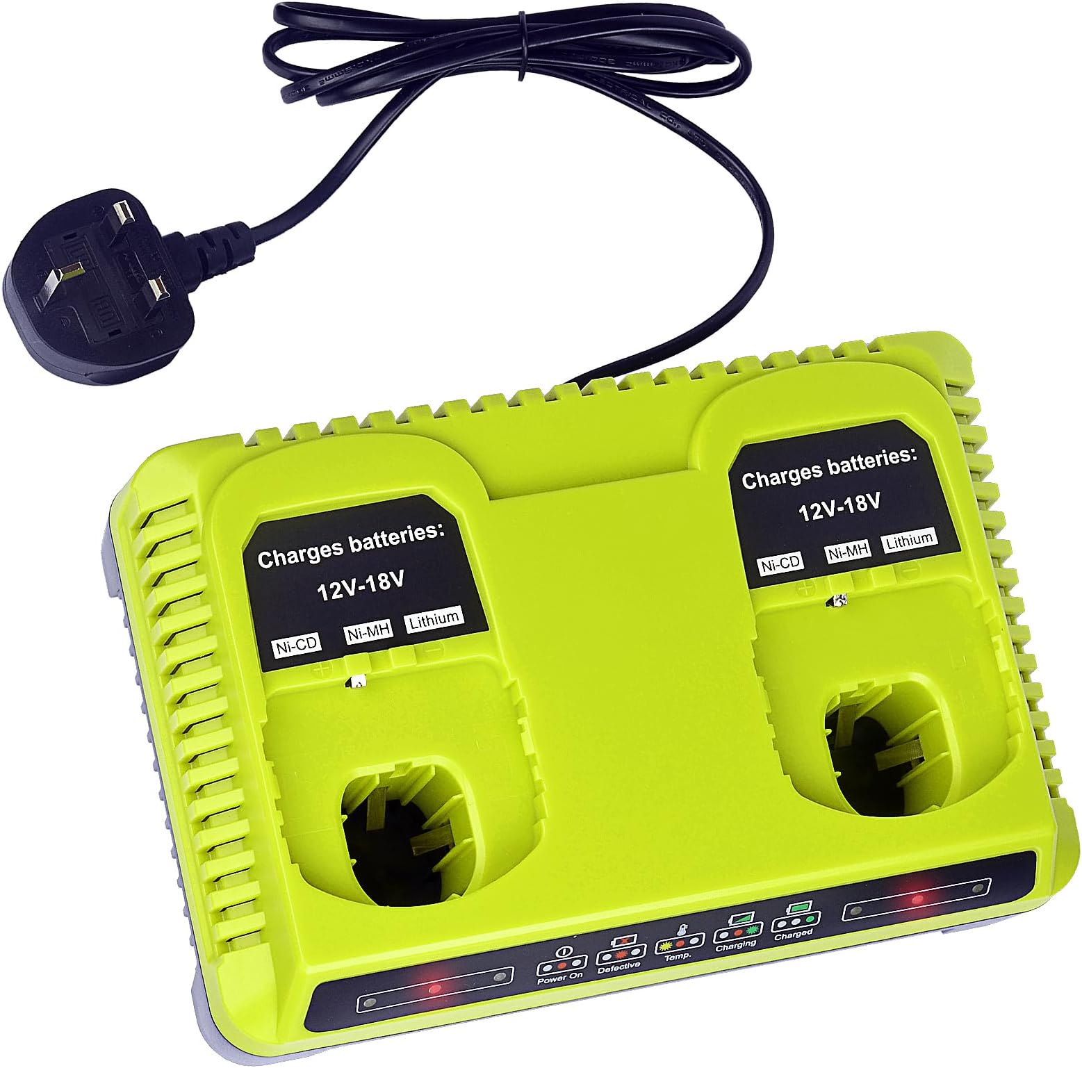 P117 Dual Charger for Ryobi 18V Battery, Charger Replace for Ryobi ...