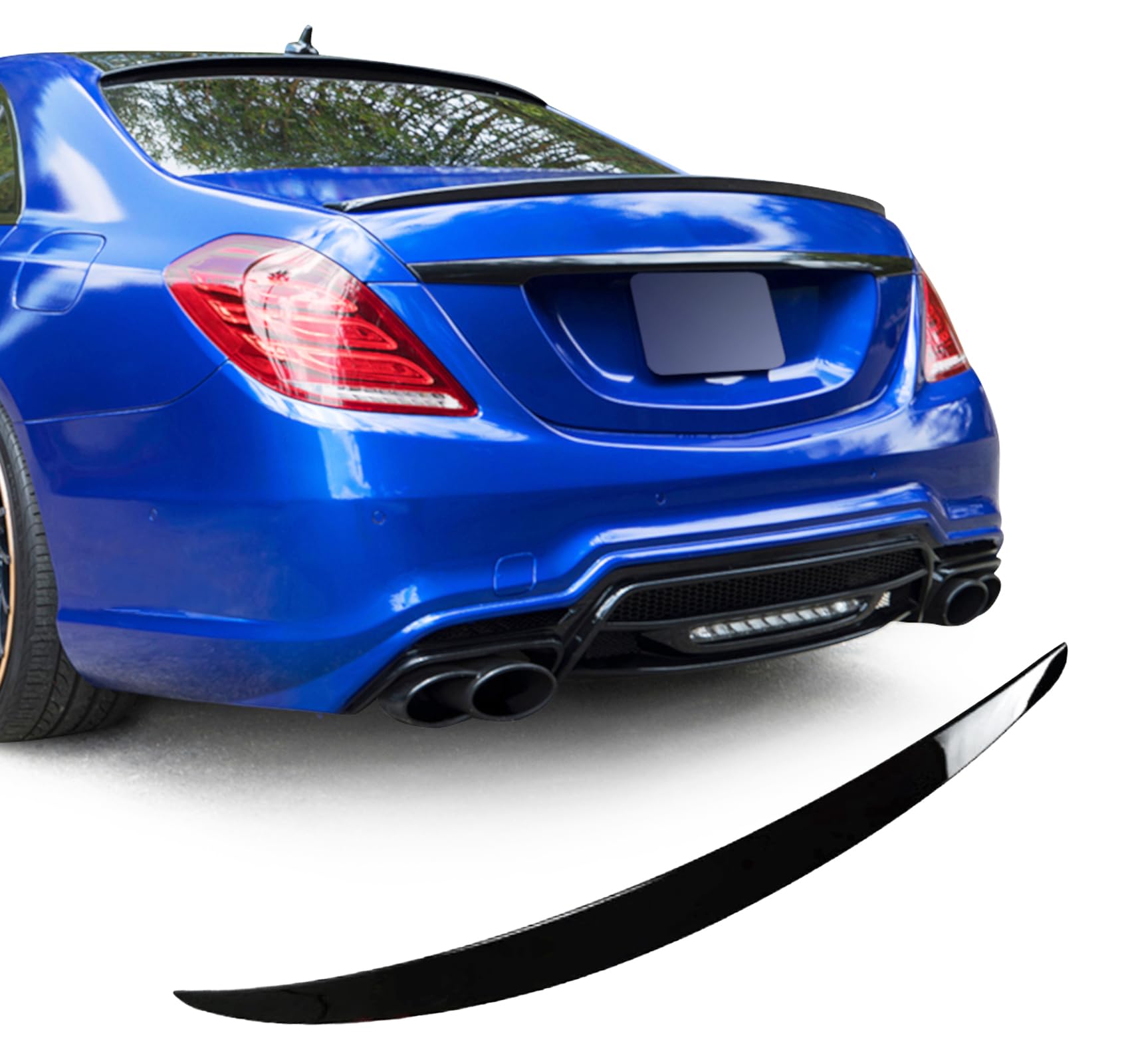 Rear Spoiler Wings for Mercedes Benz S Class W222 Sedan (2014-2020 ...