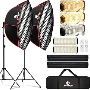 Amazon.com : Light Box Photography Lighting Kit:2-Pack 37" Octa Softbox ...
