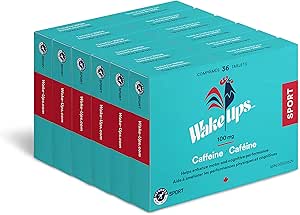 Wake-Ups Sport Certified 100mg Caffeine 36-Tablets (Pack of 6) : Amazon ...