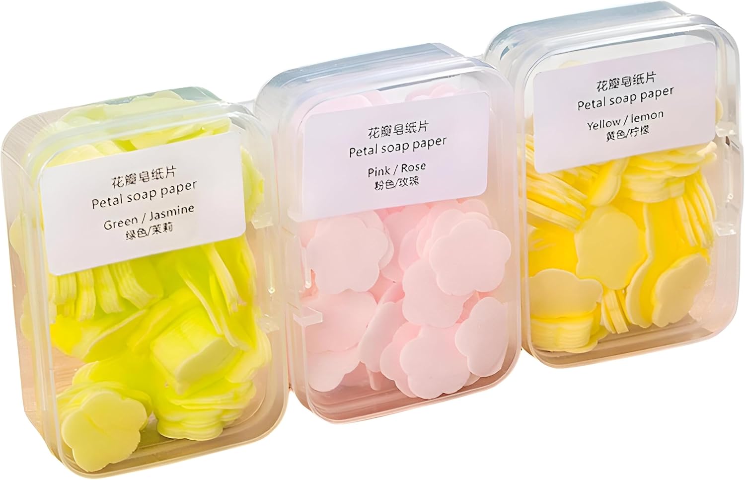 Travel Hygiene - Disposable soap paper sheets with scented flower ...