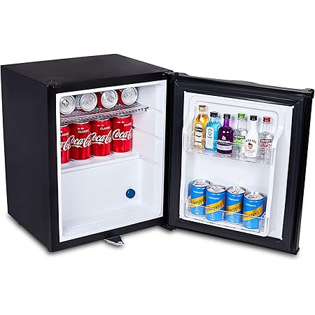 Drinkstuff 17ltr ChillQuiet Mini Fridge - Black : Amazon.co.uk: Large ...