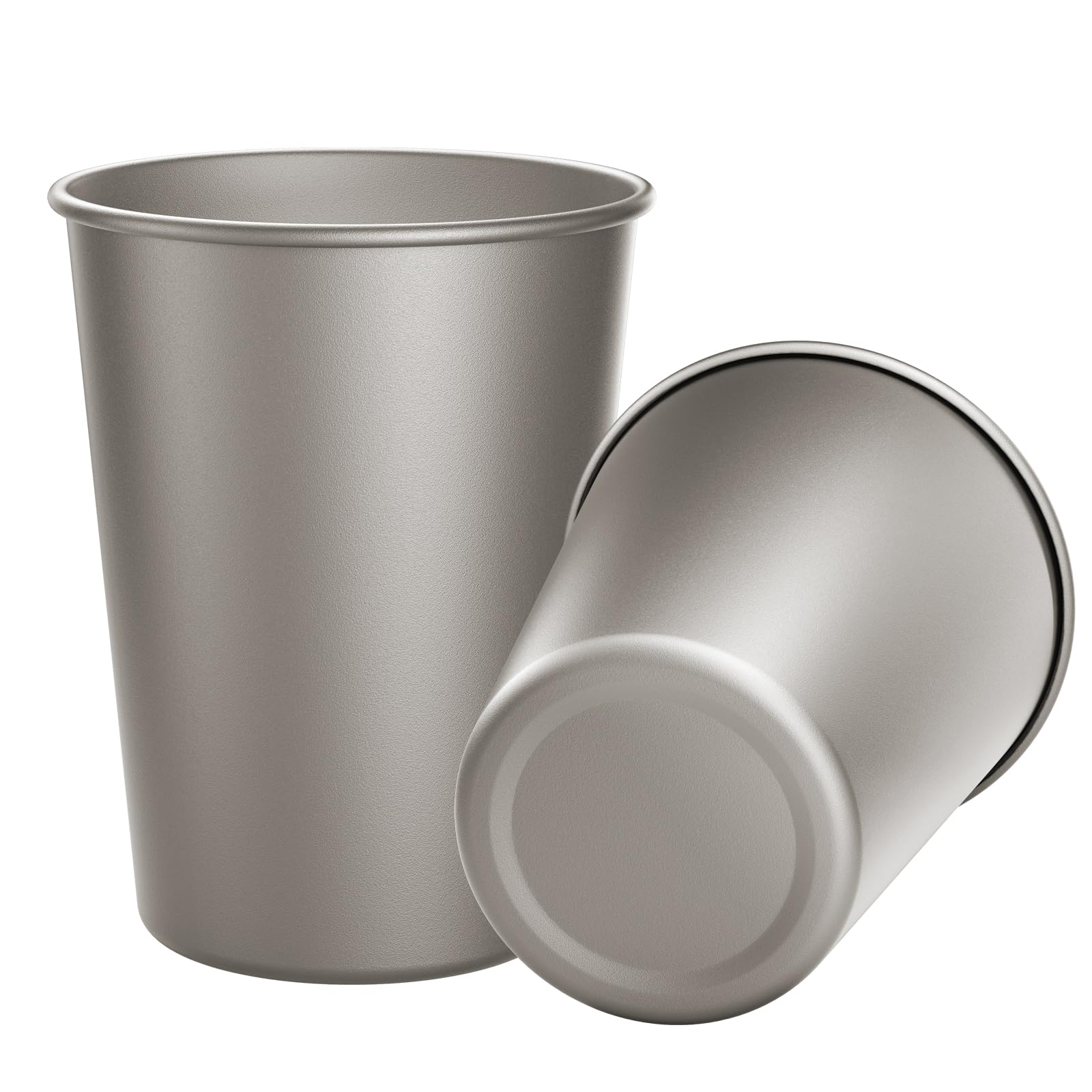 Amazon.com | TIANDLIFE Titanium Cups - 12 oz Titanium Pint Tumbler (2 ...