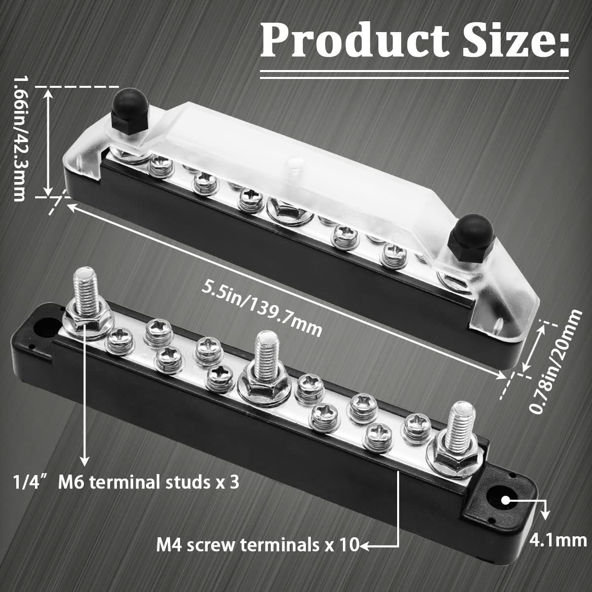 Snapklik.com : Seamaka 150A 12V Bus Bar Marine Power Distribution ...