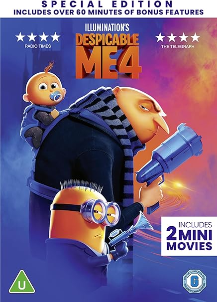 Despicable Me 4 [DVD] [2024]: Amazon.co.uk: ‎ Steve Carell, Kristen ...
