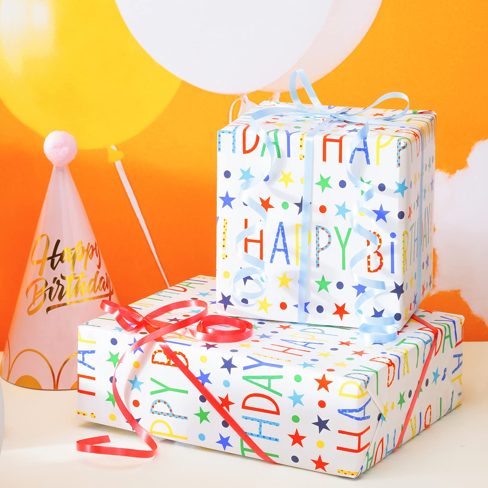 Snapklik.com : MAYPLUSS Birthday Wrapping Paper Roll - Mini Roll - 17 ...