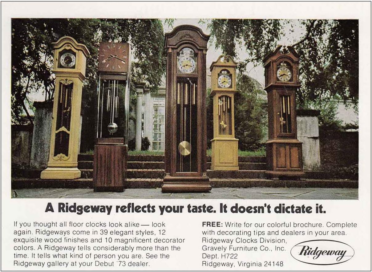 Amazon.com: 1972 Ridgeway Floor Clocks: Reflects Your Taste, Ridgeway ...