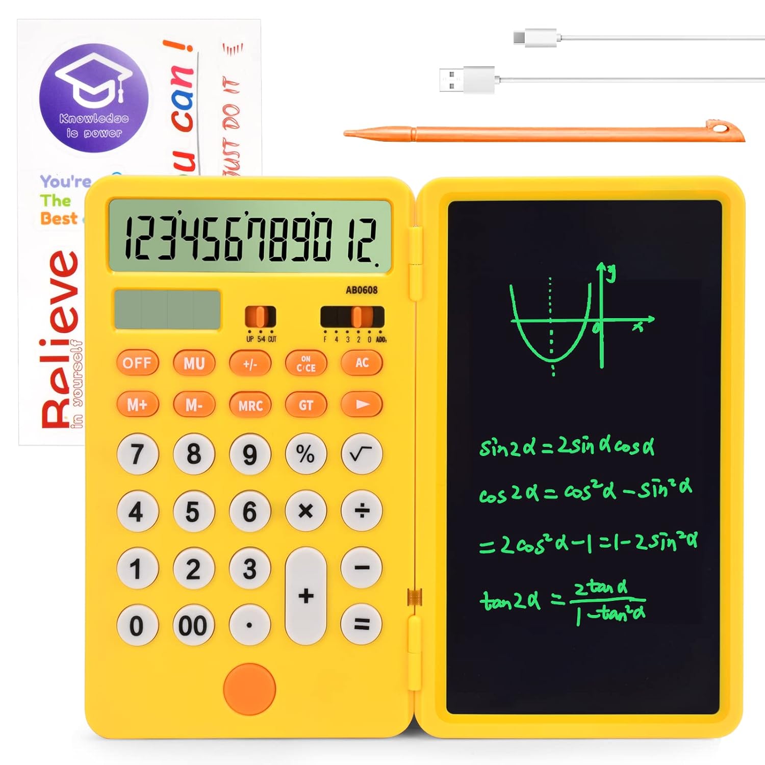 Desk Calculator,12-Digit Standard Function Desktop Calculators with ...